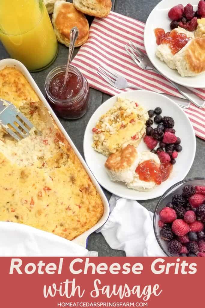 Cheesy Rotel Grits - Home at Cedar Springs Farm
