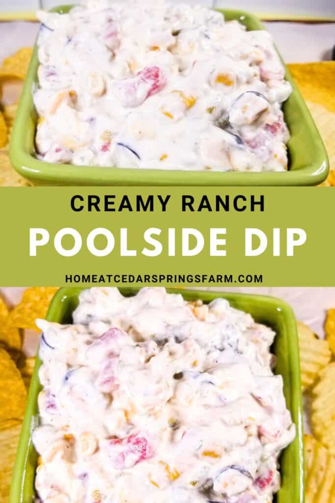 Creamy Ranch Poolside Dip - Home at Cedar Springs Farm