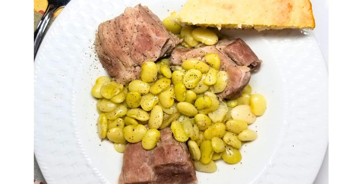 Southern Lima Beans - Home at Cedar Springs Farm
