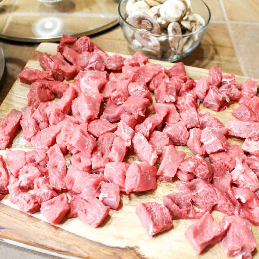 Garlic Butter Steak Bites (Slow Cooker) - Home at Cedar Springs Farm