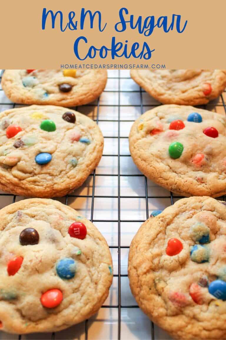 Soft and Chewy M&M Sugar Cookies (Easy Recipe) - Home at Cedar Springs Farm