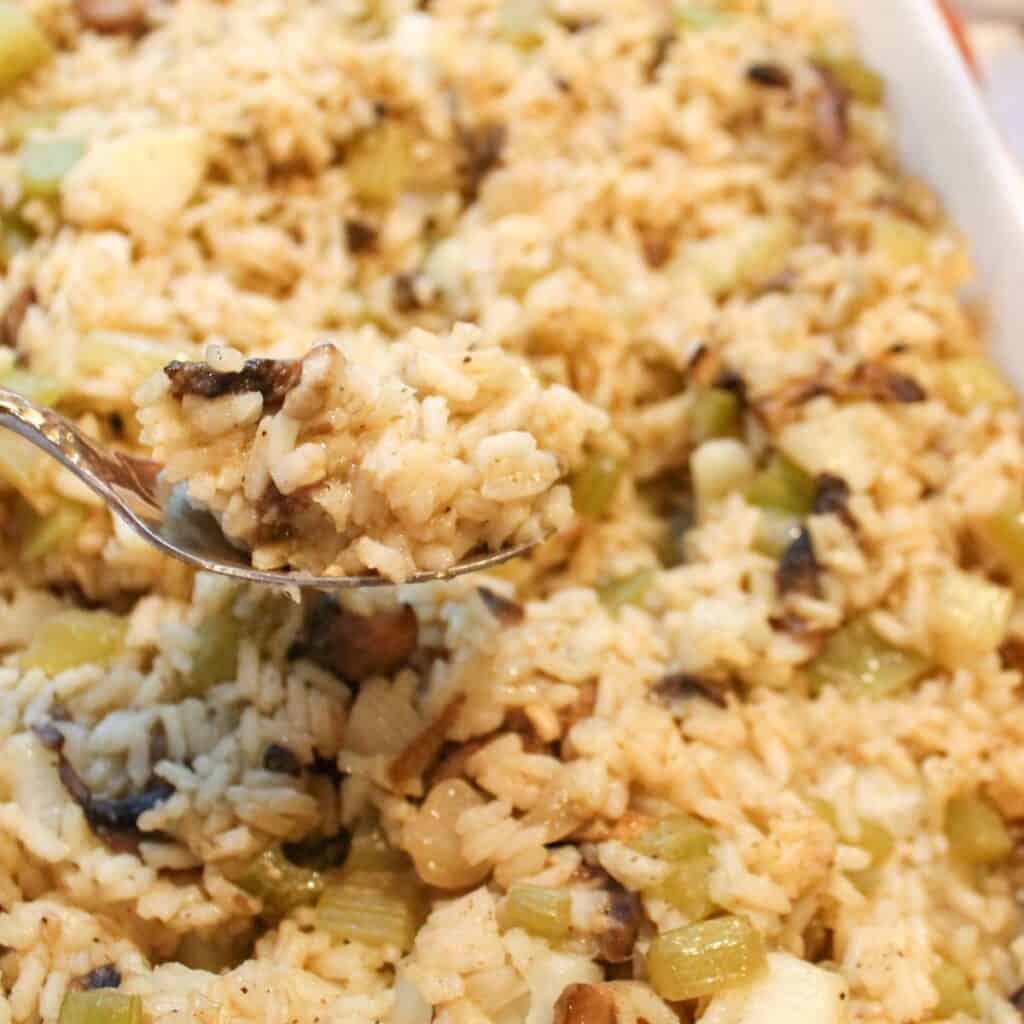 Easy Rice Dressing Recipe - Home at Cedar Springs Farm
